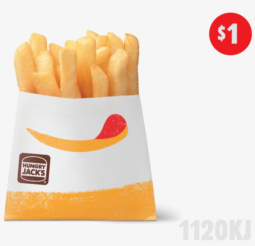 Small Thick Cut Chips - Hungry Jacks Super Stunner - 1514x1084 PNG ...