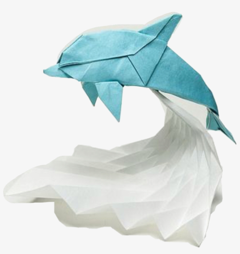 Dolphin Origami - 1024x1037 PNG Download - PNGkit