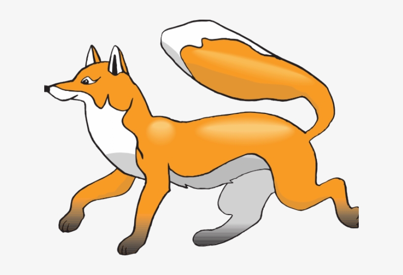 Fox Clipart Walking - Flash Card Of Fox - 640x480 PNG Download - PNGkit