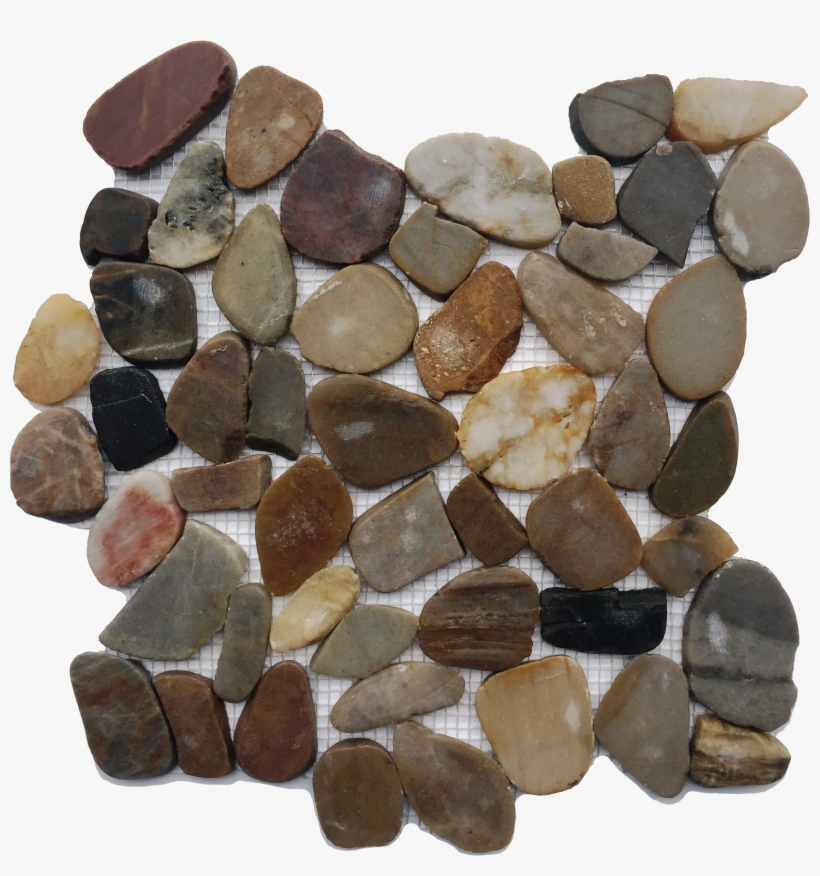 Flat Polished Mixed Color Pebble Mosaic - Tile - 2600x2600 PNG Download ...