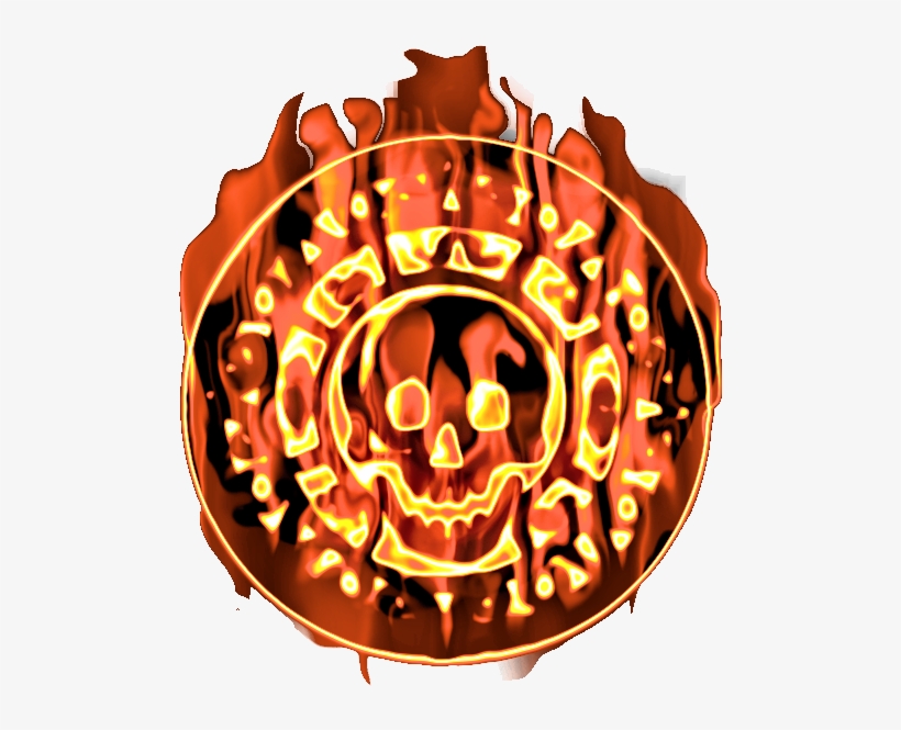 Pirate Coin In Flames 2b - Circle - 724x690 PNG Download - PNGkit