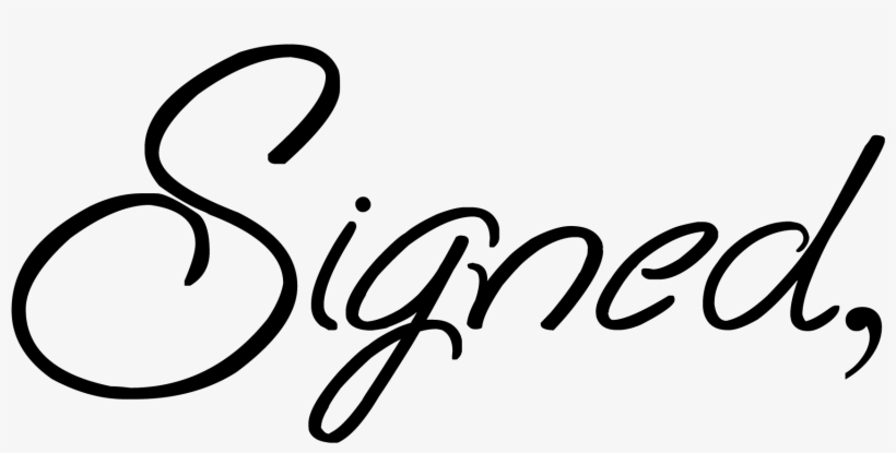 Signed Logo - 2400x900 PNG Download - PNGkit
