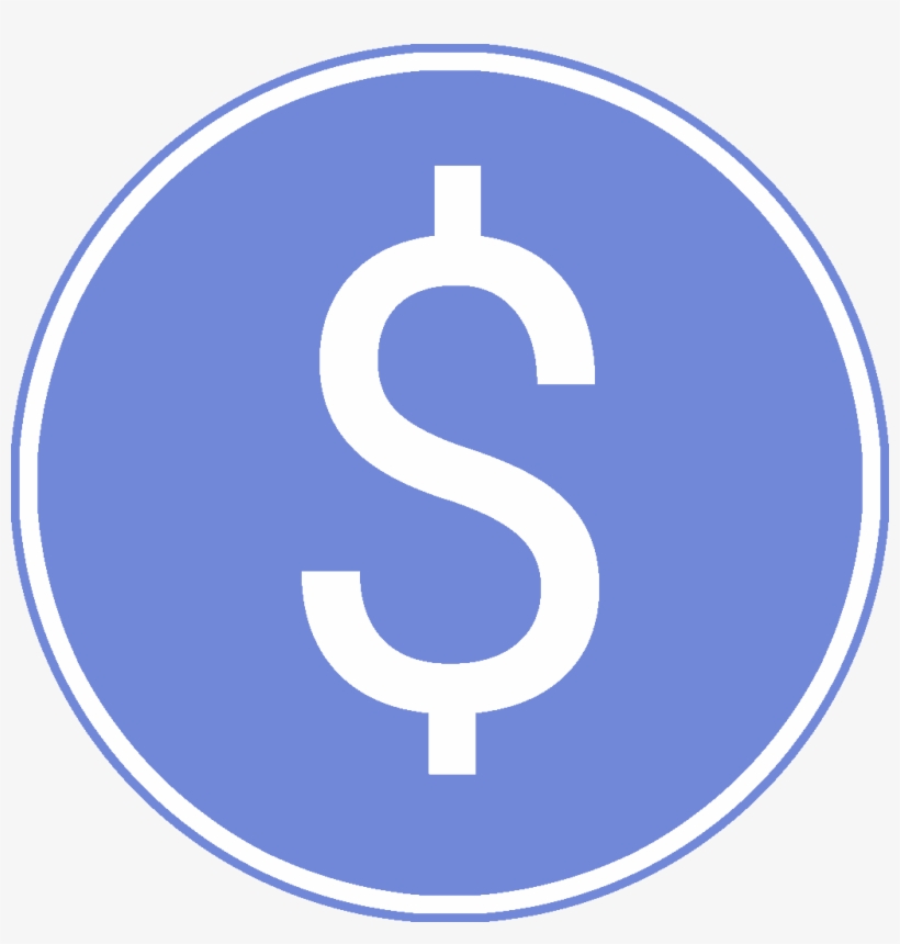 Blurple Demonetization Symbol - Blue Dollar Sign Icon Png - 1024x1024 ...