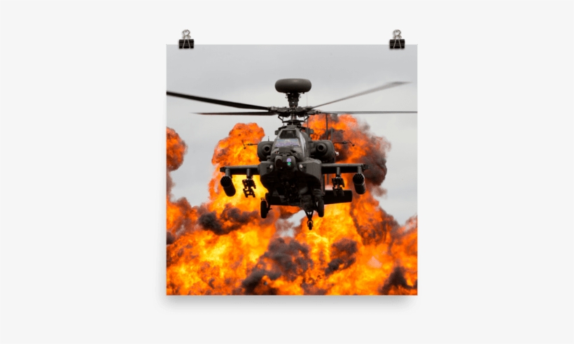 Apache Helicopter Putting On A Display - Boeing Ah-64 Apache - 600x600 ...