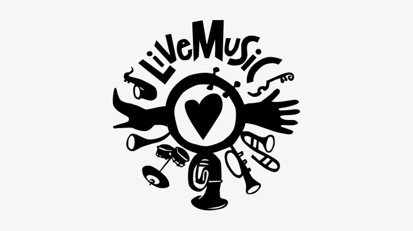 Live Music Decorative Sticker - Live Musıc Stickers - 374x380 PNG ...