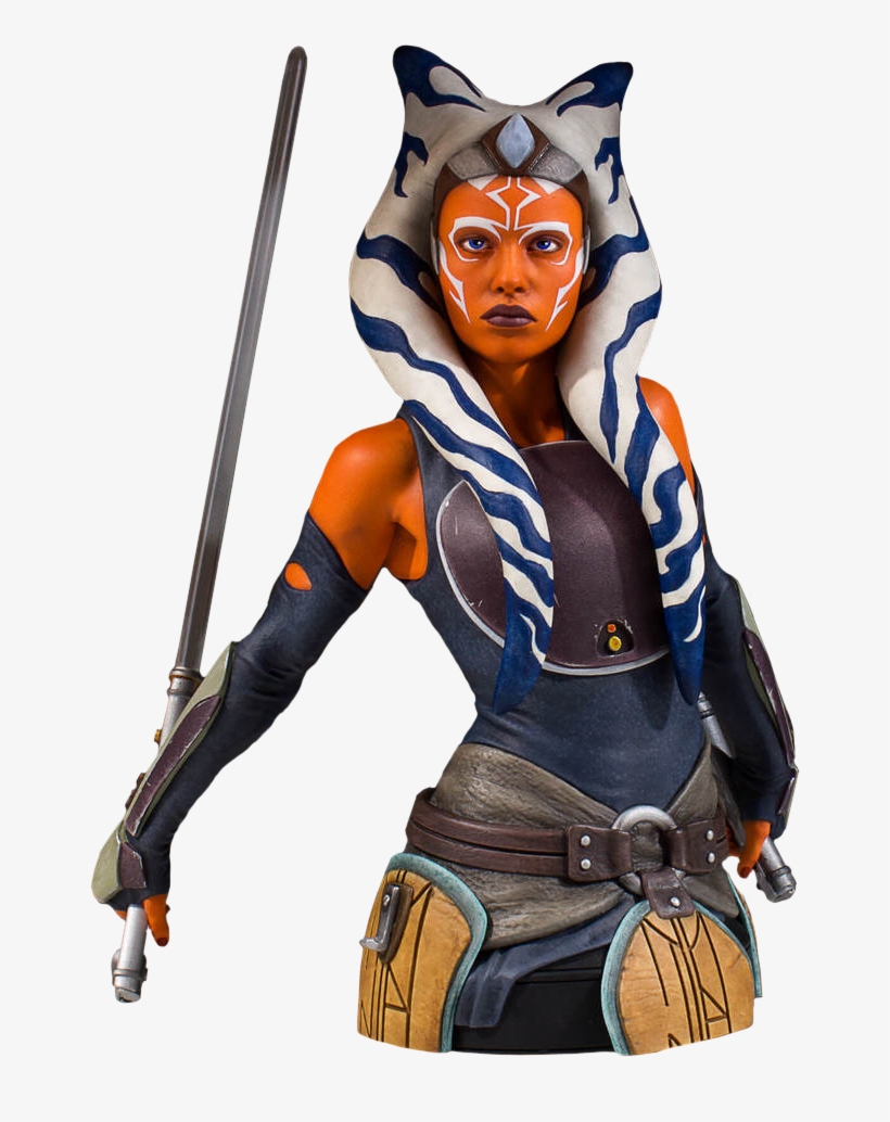Ashoka Tano 1/6th Scale Mini Bust - Ahsoka Tano Bust - 740x1000 PNG ...