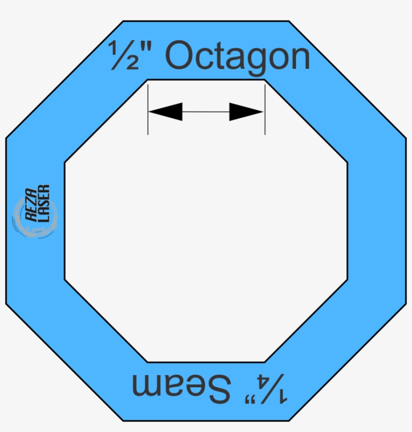 Download Transparent Octagon ½” Inch Acrylic Template I Spy With ¼ ...