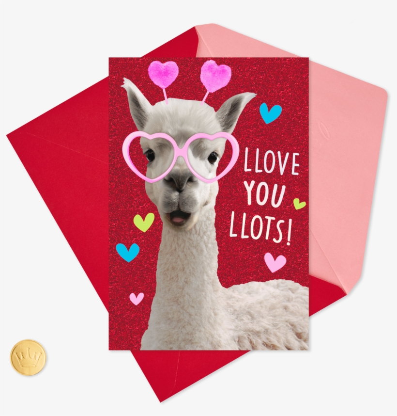 Love You Lots Llamas Valentine's Day - Llama I Love You - 1470x1470 PNG ...