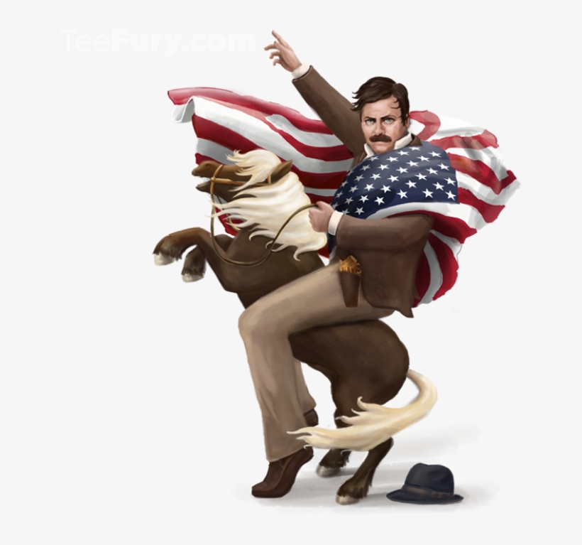 Hi Ho Li L Sebastian Ronswanson America - Ron Swanson Riding Lil ...
