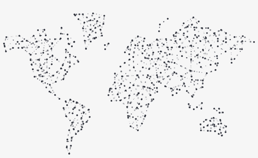 Dots - Abstract Telecommunication World Map Png - 1660x939 PNG Download ...