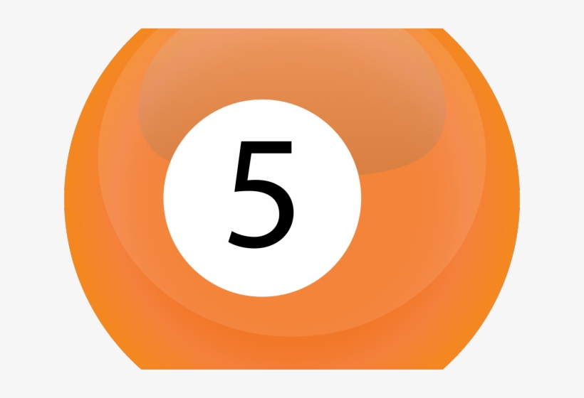 Billiard Ball Clipart Five - Number - 640x480 PNG Download - PNGkit