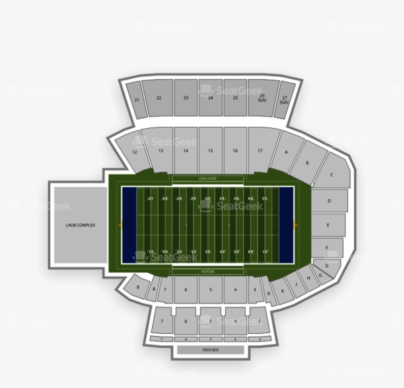 Maverik Stadium Seating Chart Map Seatgeek - Soccer-specific Stadium - 1024x1024 PNG Download ...