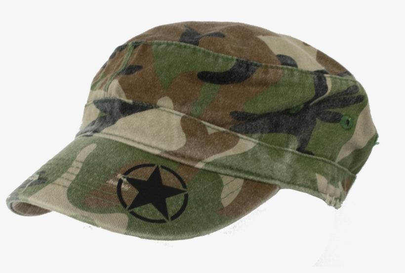 Military Black Star Camo Fidel Cap - Hat - 1800x1134 PNG Download - PNGkit