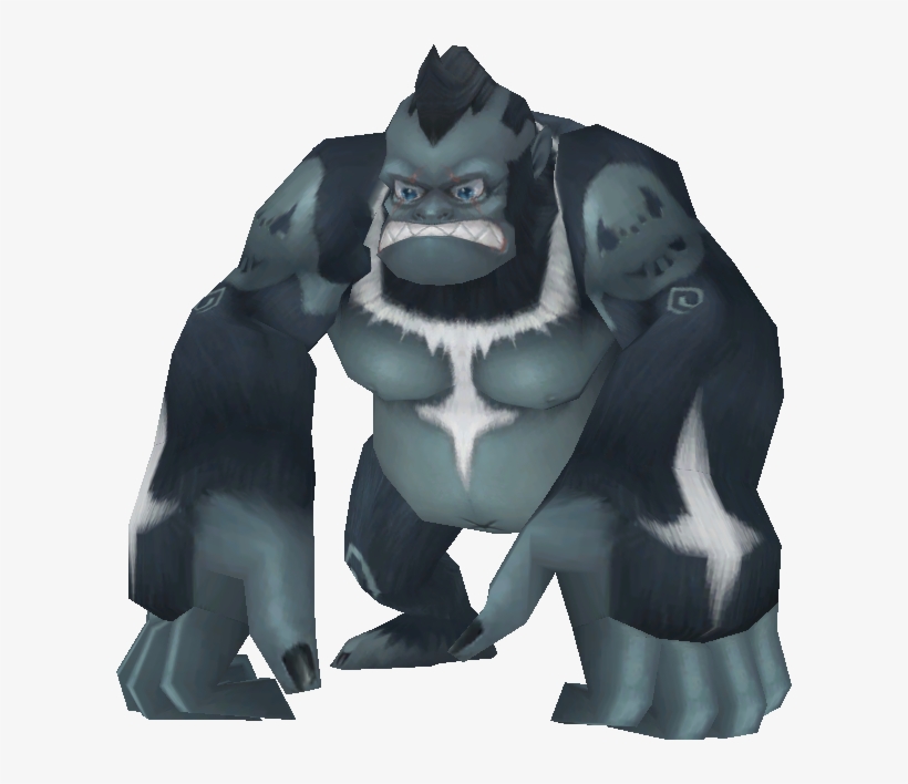 Onyx Chimp Warrior - Mountain Gorilla - 610x628 PNG Download - PNGkit