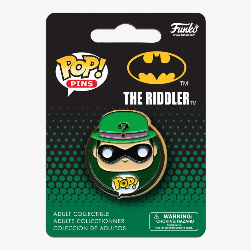 Pins Dc - Riddler - Pop Pin - 800x800 PNG Download - PNGkit