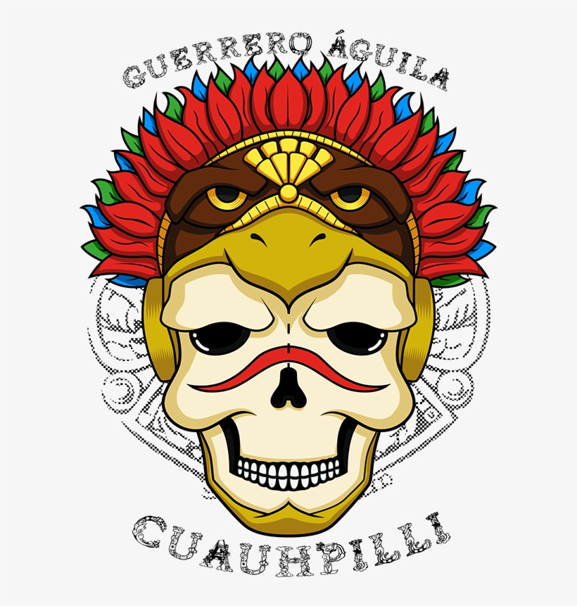 Calavera Guerrero Águila Azteca On Behance Aztec, Skulls, - Maya ...