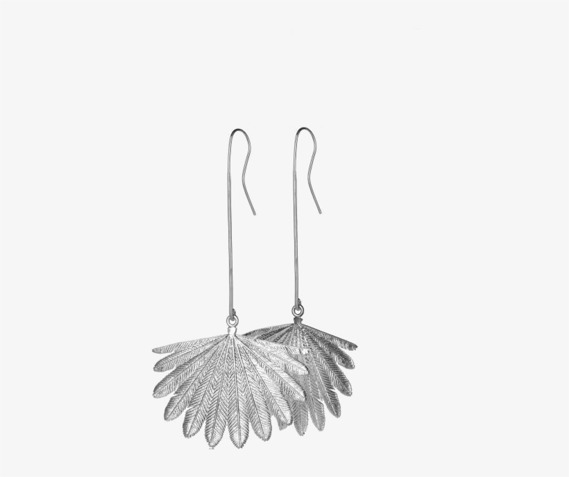 Earings "fan Tail" - Boh Runga Fantail Earrings Large On Person ...