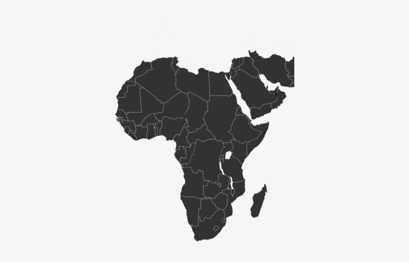 New Maps Middle East - Emea Map Black And White - 817x583 PNG Download ...