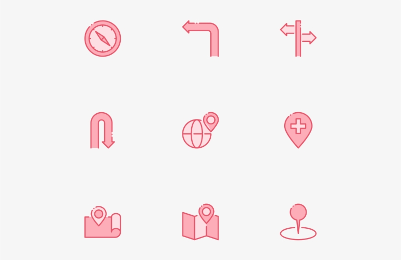 Map Navigation - Circle - 600x564 PNG Download - PNGkit