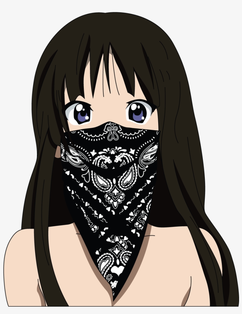 Image Of Anime Bandits - Anime Girl With Bandana On Face - 1200x1200 ...