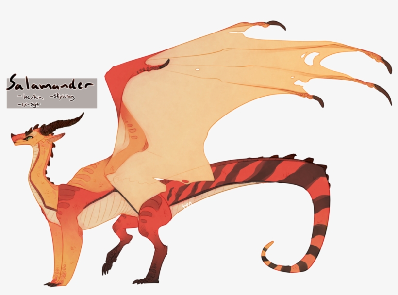 Salamander By Realtense - Wings Of Fire Skywing Realtense - 972x674 PNG ...