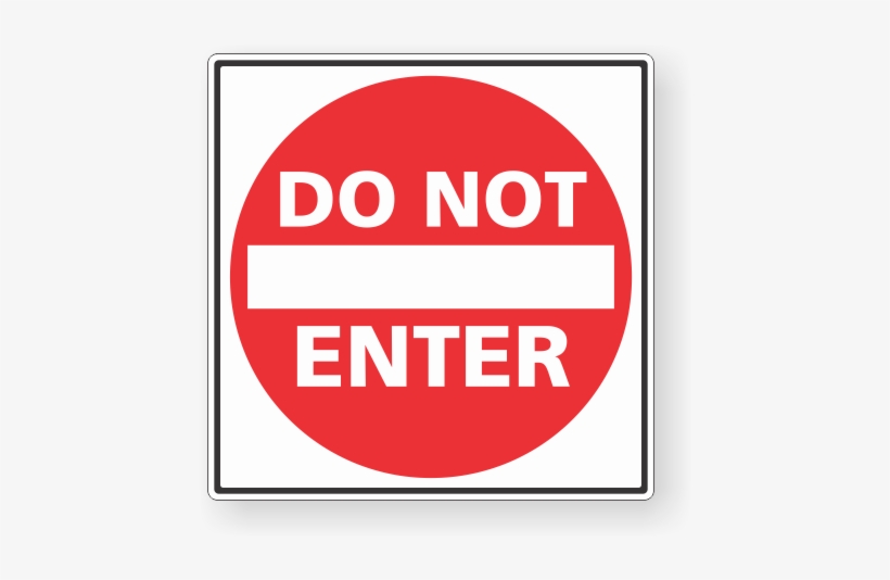 Download Transparent Not Enter Sign - PNGkit