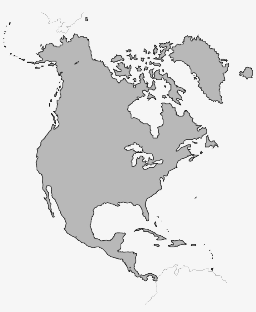 North America Map Png Image - Blank North America Map No Borders ...