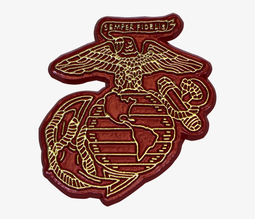 Usmc Red And Gold Ega Magnet - Illustration - 800x800 PNG Download - PNGkit