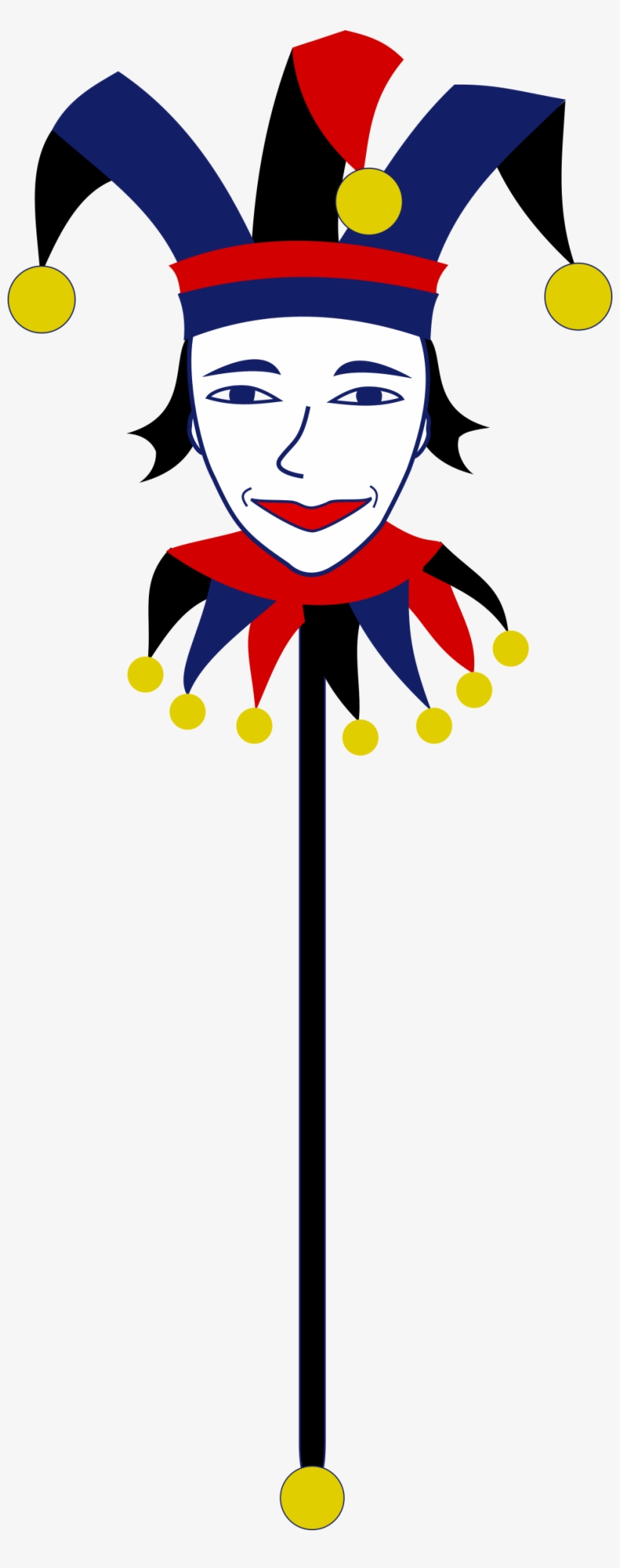 Download Transparent Jester Stick Clipart - Marotte Puppets - PNGkit