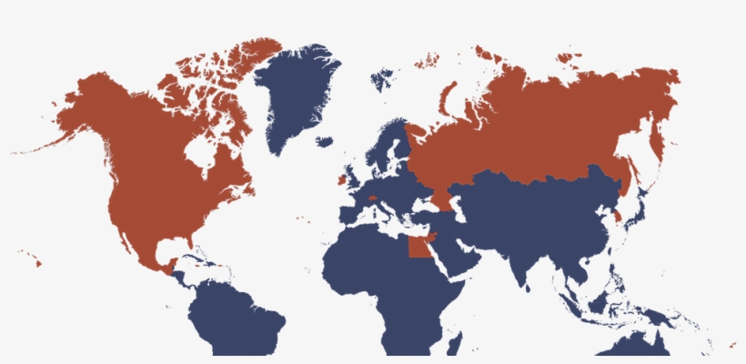 Regions 1-9 - Map World Countries Vector - 1119x455 PNG Download - PNGkit