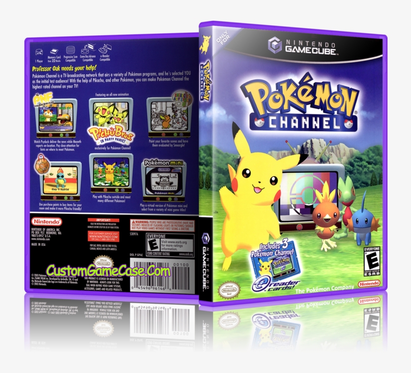 Pokemon Channel Gamecube Front Cover - Gamecube - 800x685 PNG Download ...