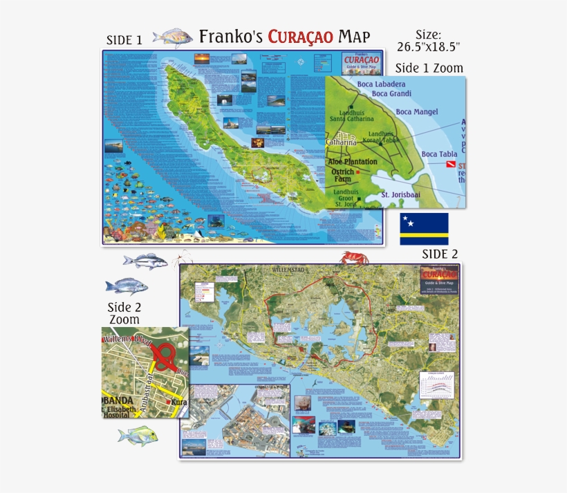 Download Transparent Curacao Dive Map - PNGkit