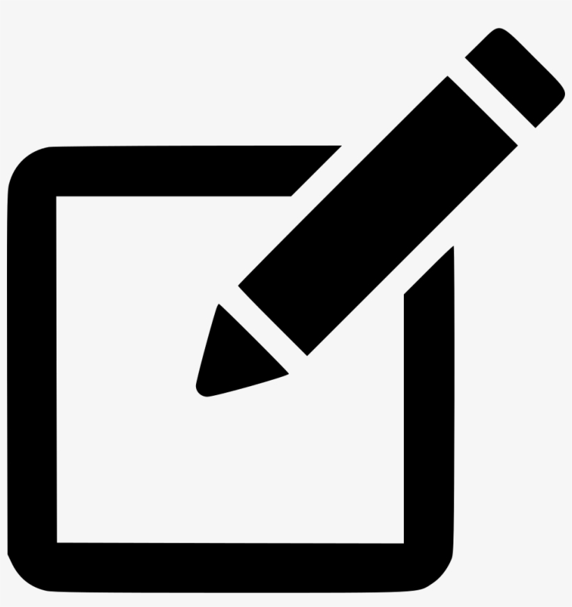 Edit Pen Pencil Write Compose Icon Free Download Png - Pencil Edit Icon Png - 980x994 PNG ...