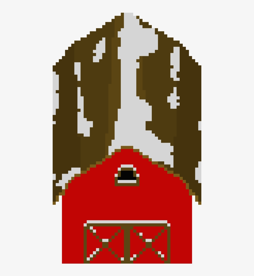 Barn - Barn Pixel Art - 680x840 PNG Download - PNGkit