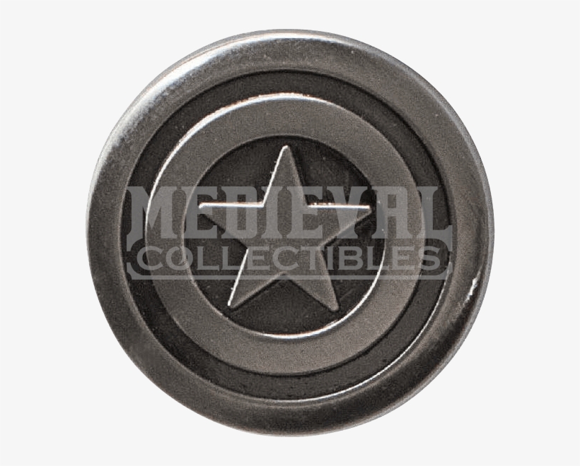 Deluxe Captain America Shield Lapel Pin - Marvel Captain America Shield ...
