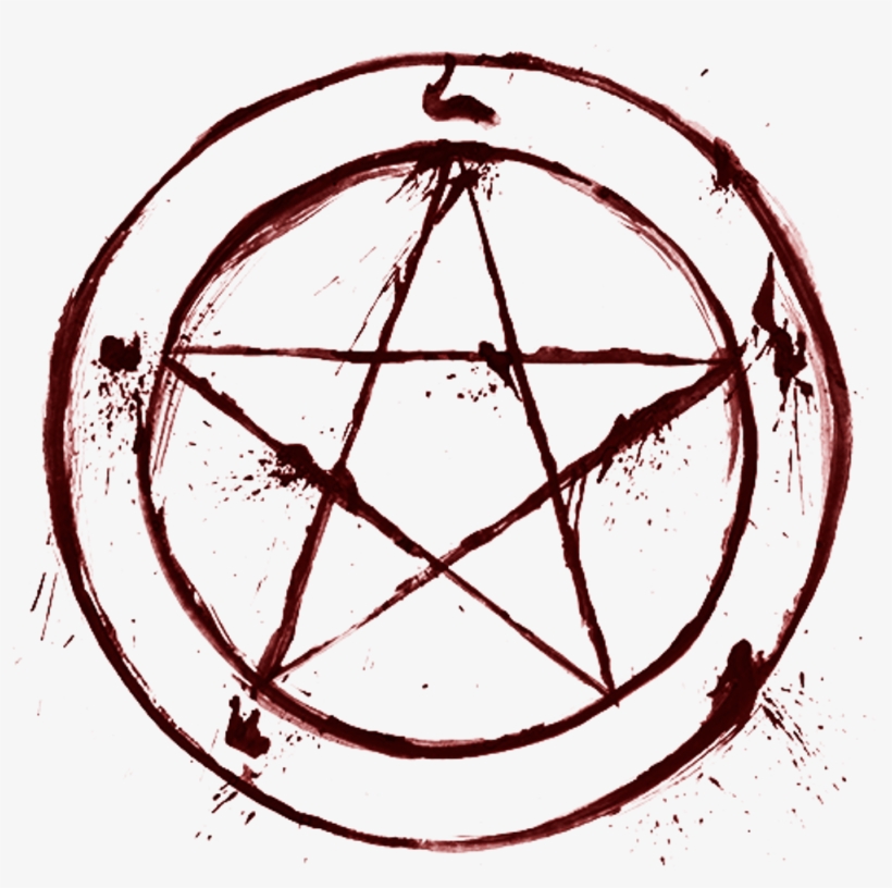 Symbol Blood Bloody Pentagram Creepy Cool Png Effects - Pentacle Png ...