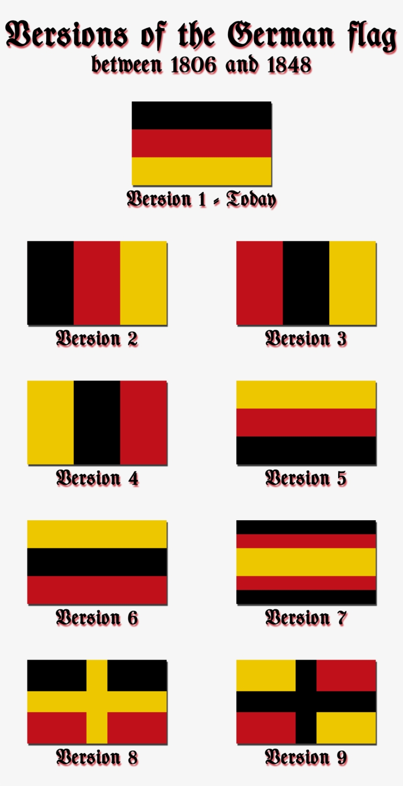 Versions Of The German Flag By Kristo1594 - Flags That Look Like German ...