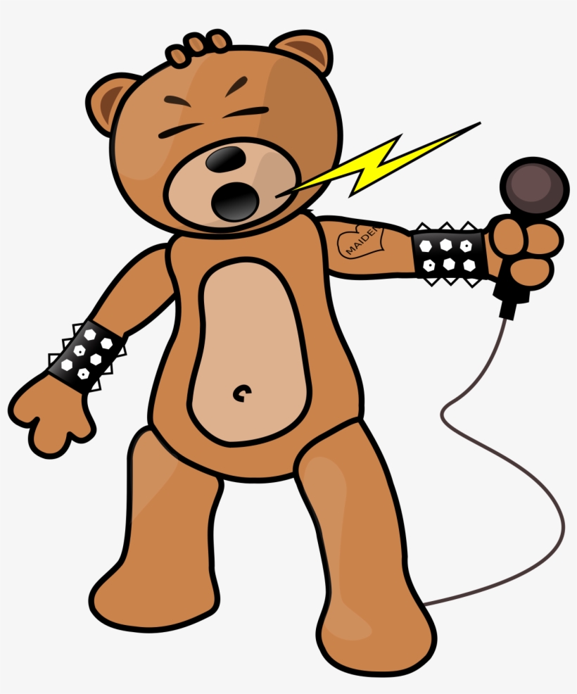 Download Transparent Free Teddy Bear Clipart Png - Singing Bear Shower ...
