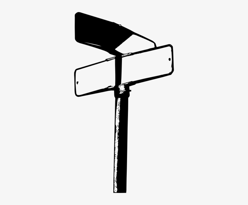 Clipart Crossroads Signs - Street Sign Vector Png - 330x600 PNG ...