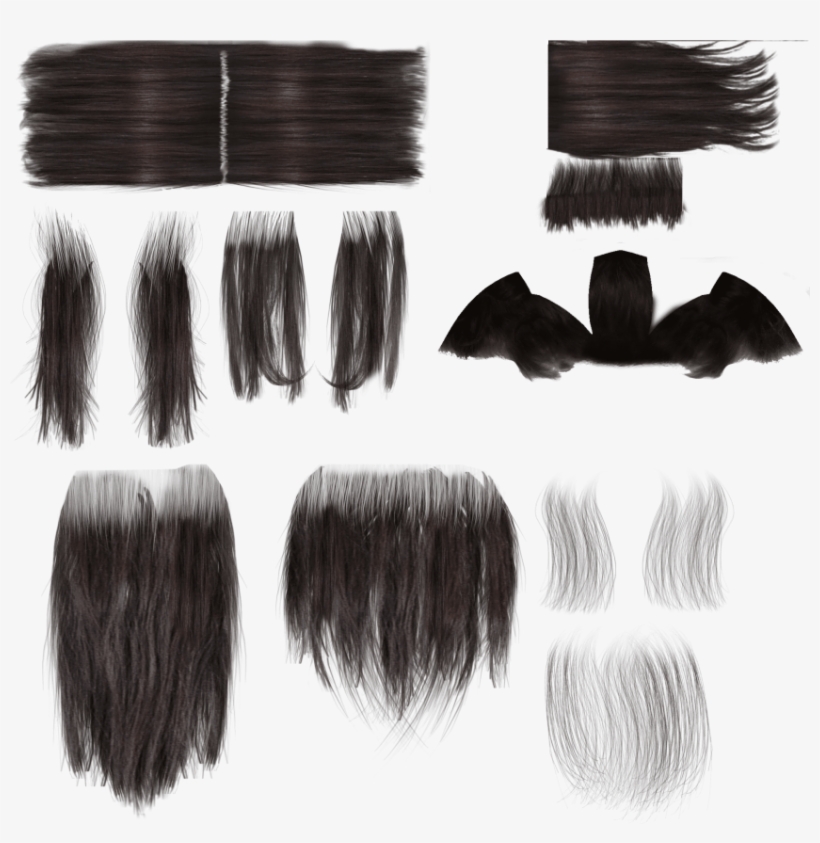 Free Png Download Long Hair Alpha Texture Png Images - Long Hair Alpha ...