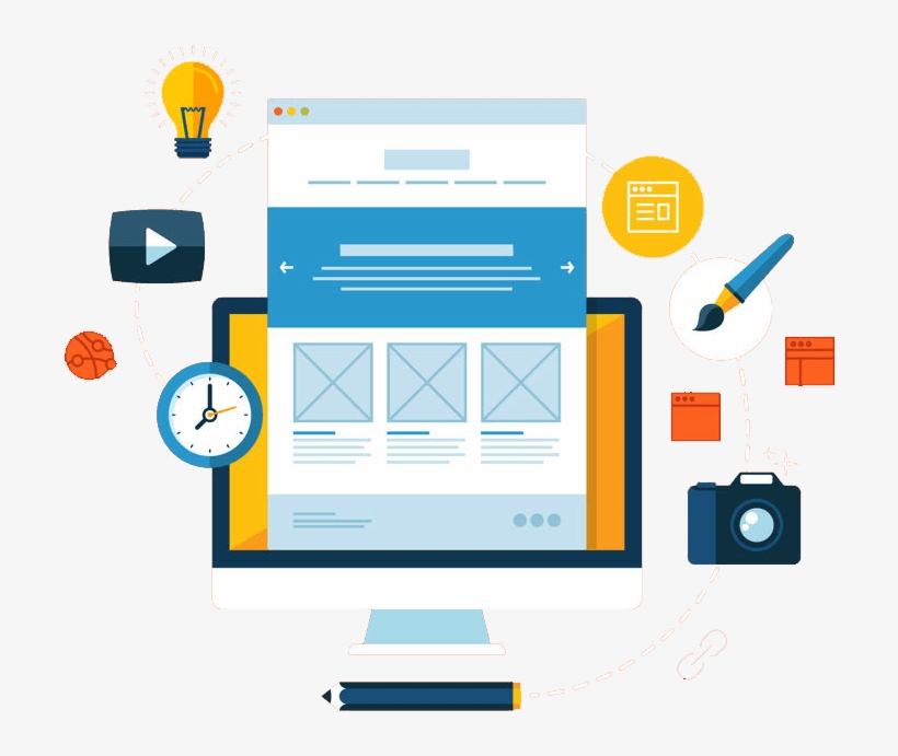 Download Transparent Creative Web Design Png - Website Development ...