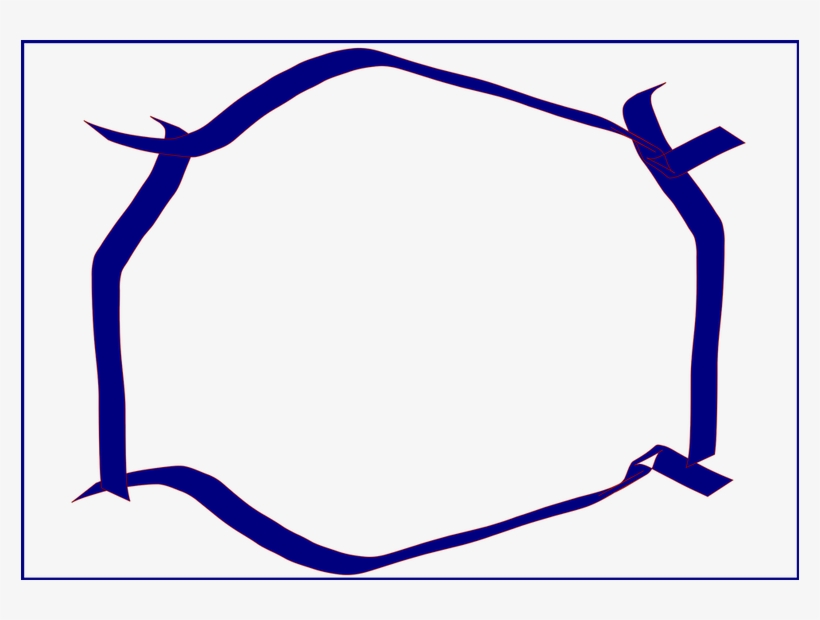 Blue Ribbon Border - Blue Ribbon Border Png - 778x540 PNG Download - PNGkit