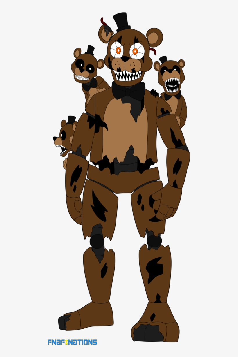 Nightmare Freddy W/ Freddles By Fnafnations - Nightmare Freddy And ...