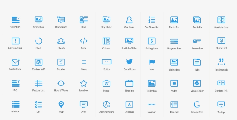 55 Shortcodes - Betheme Html Changing Icons - 1196x551 PNG Download ...