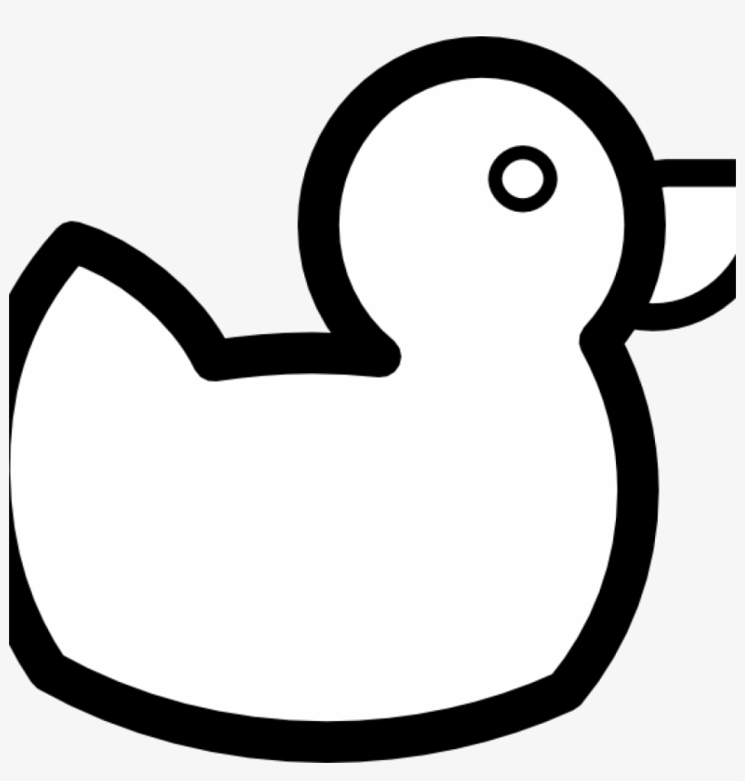 Duck Black And White Clipart