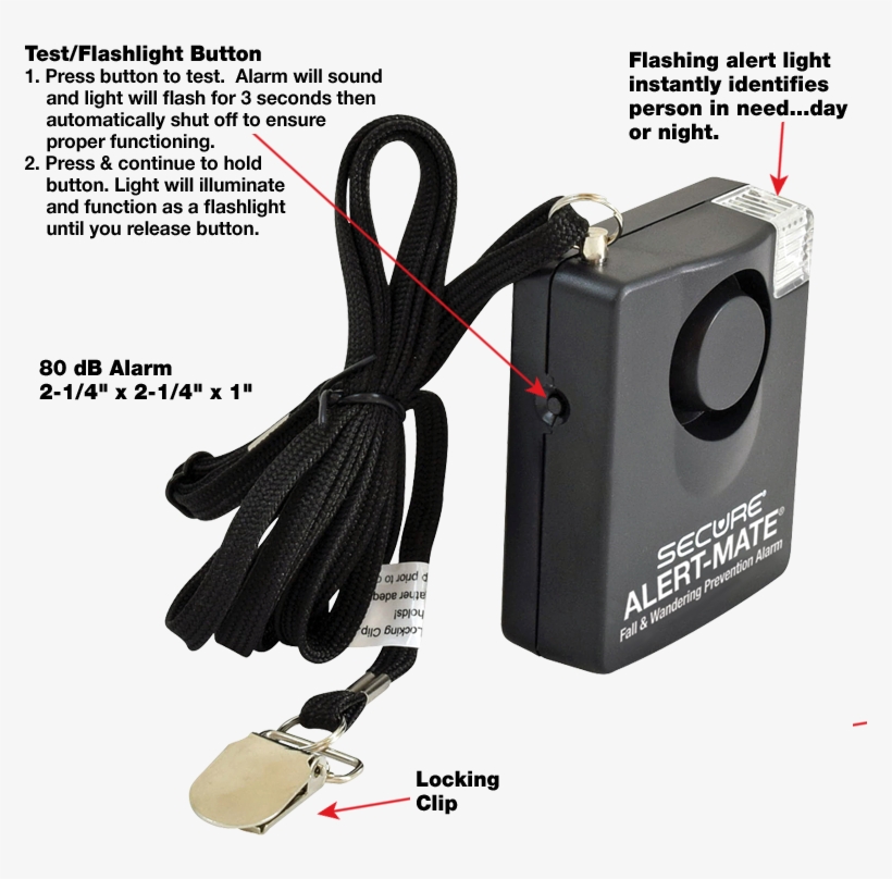Secure® Alert-mate® Pull String Fall Monitor - Safety - 800x800 PNG ...