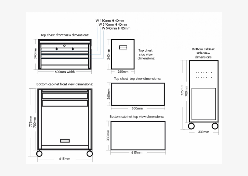 Download Transparent Zoom - Tool Box Drawer Dimensions - PNGkit
