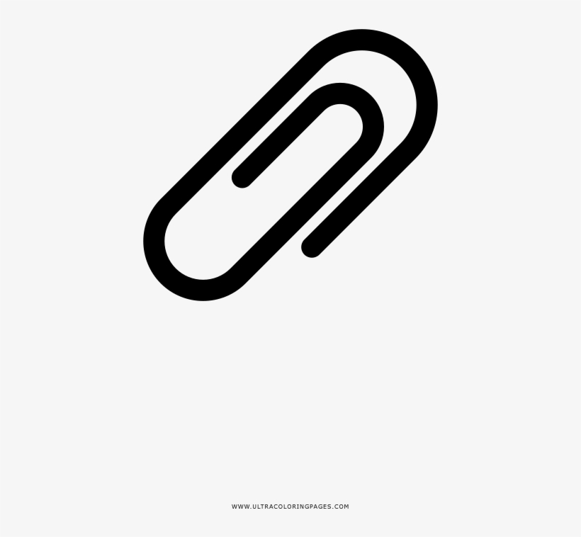 Paperclip Coloring Page - 1000x1000 PNG Download - PNGkit