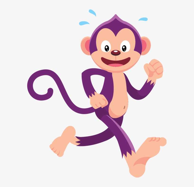 Caremonkey Now Even Faster - Cartoon Monkeys Running Transparent ...
