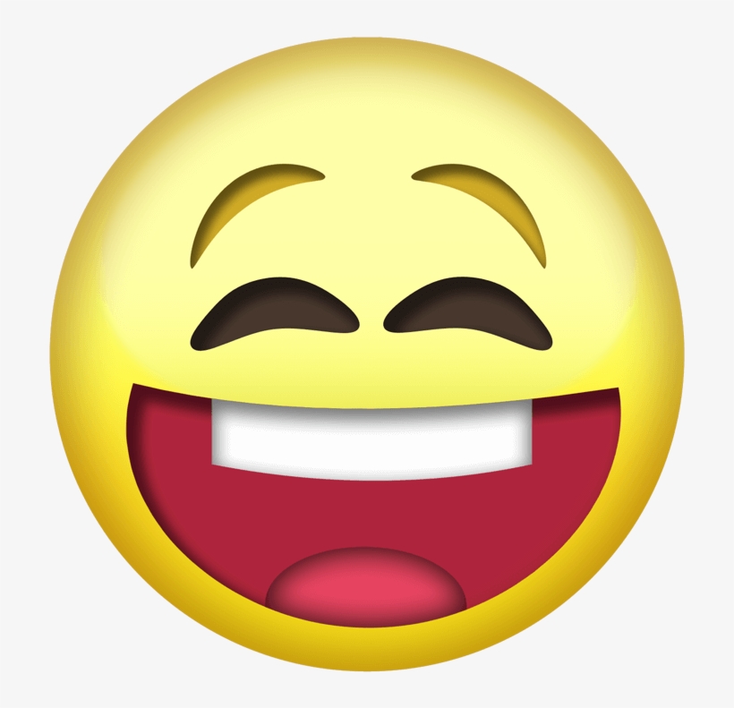 Hahahah Emoji Png Transparent - 1000x824 PNG Download - PNGkit